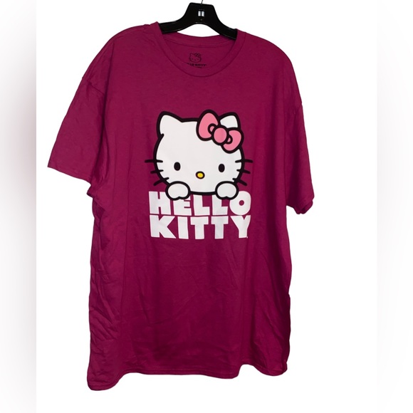Sanrio | Tops | New Hello Kitty Magenta Shirt Sz Xl | Poshmark